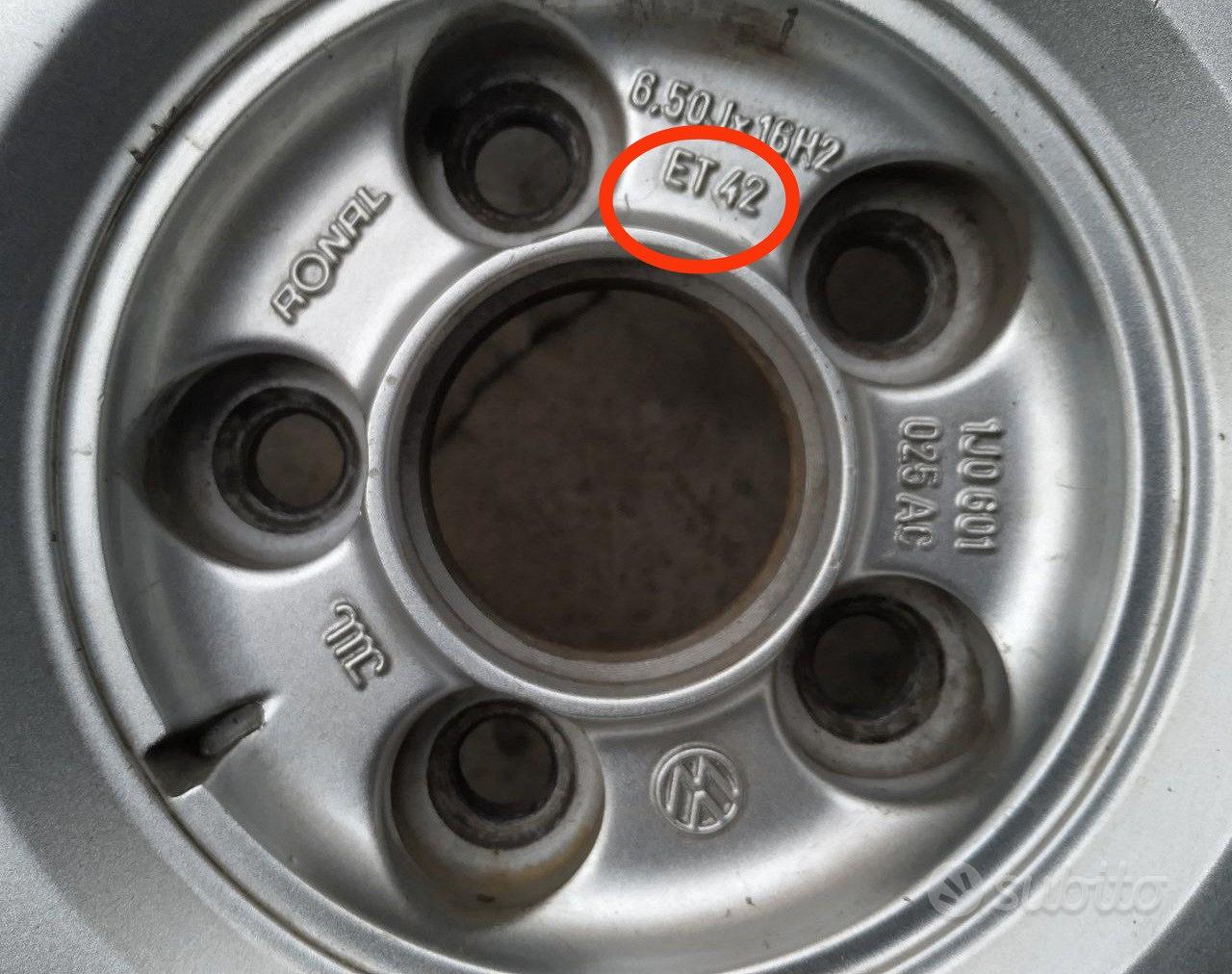 4 cerchi in lega 6.5x16 ET42 interasse 5x100 - Accessori Auto In ...