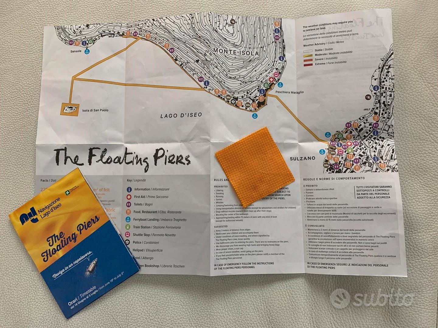 CHRISTO & JEANNE-CLAUDE - THE FLOATING PIERS - Collezionismo In vendita ...