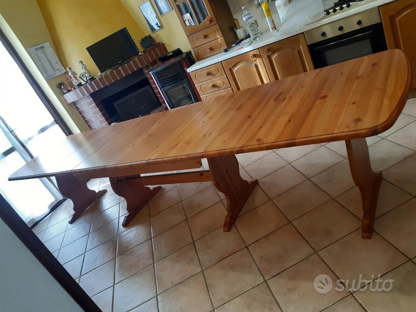 Tavolo in legno di ciliegio con prolunghe - Arredamento e Casalinghi In ... Tavolo in legno di ciliegio con prolunghe - Arredamento e Casalinghi In ...
