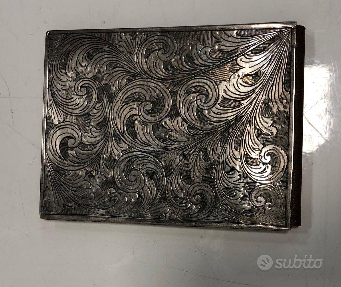 Rubrica tascabile con fronte argento 800 massiccio - Collezionismo In ...