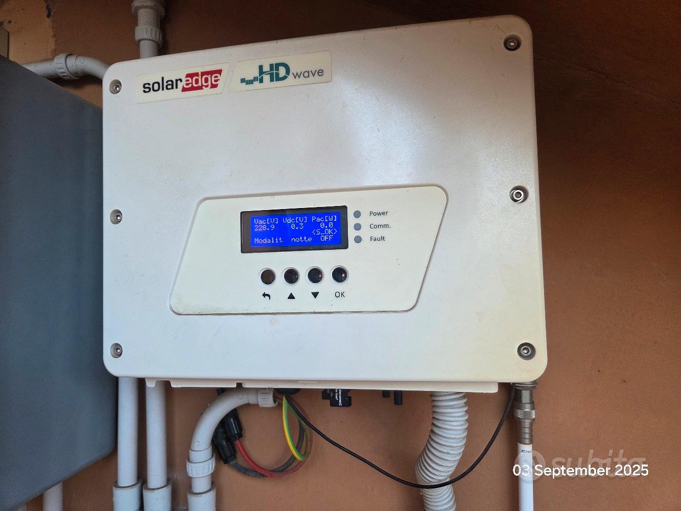 Inverter fotovoltaico solaredge 5kW guasto - Giardino e Fai da te In ...