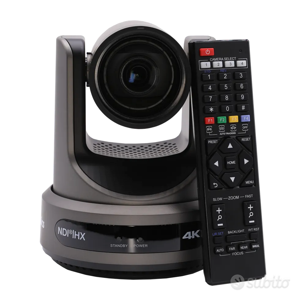 PTZOptics Move 4K 30x Telecamera PTZ Auto-Tracking - Audio/Video In ...