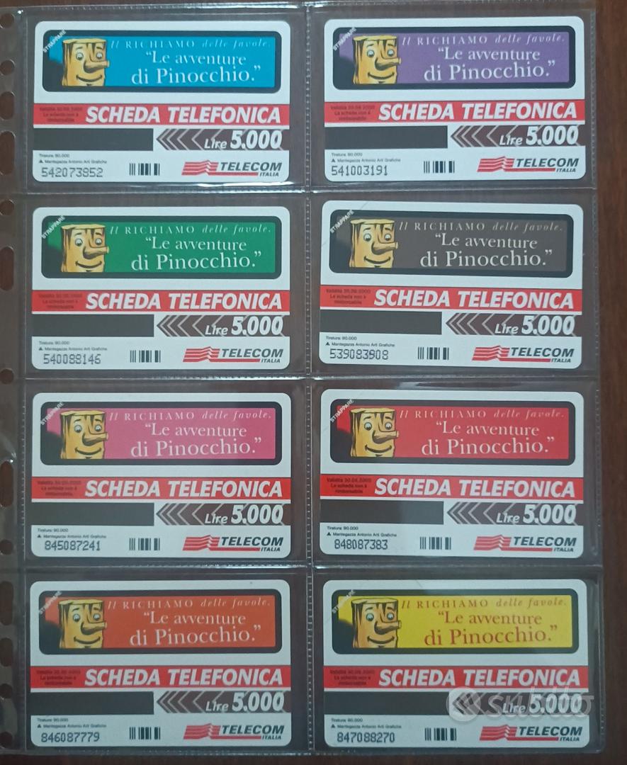 Schede Telefoniche-Serie completa Pinocchio Nuove - Collezionismo In vendita a Milano