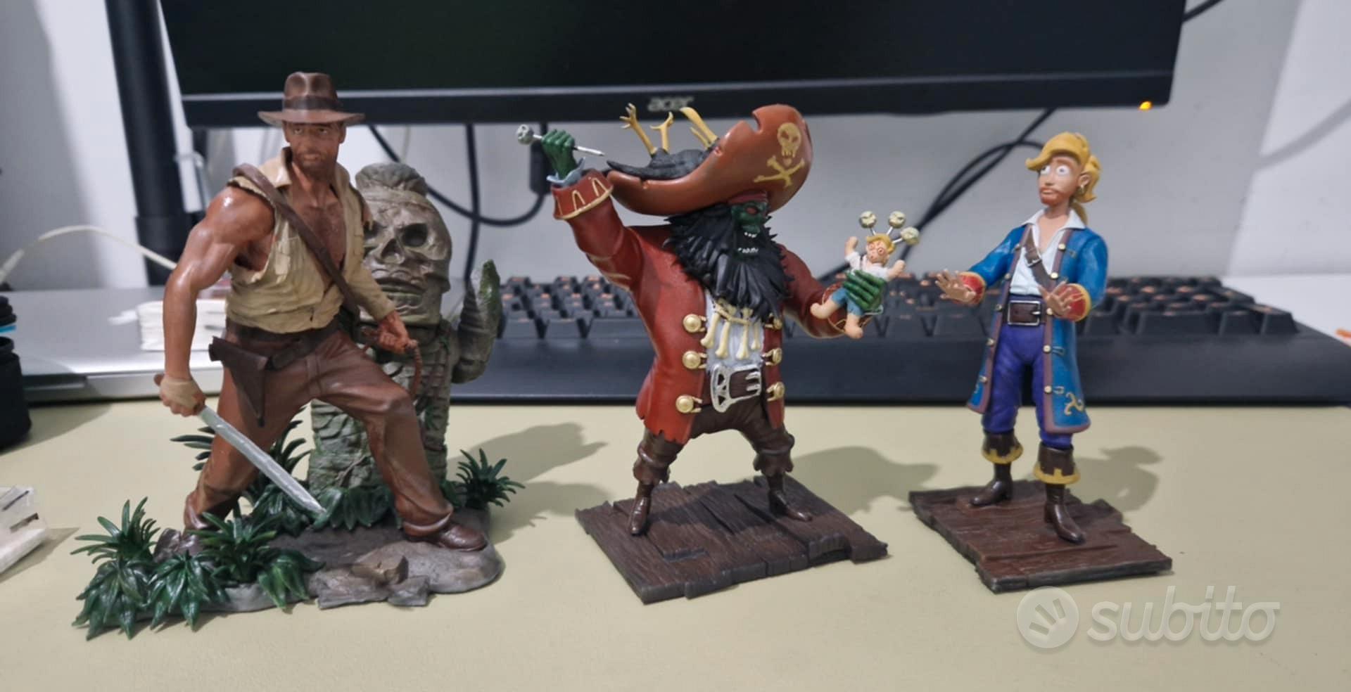action figures Indiana Jones, LeChuck e Guybrush - Collezionismo In vendita a Napoli
