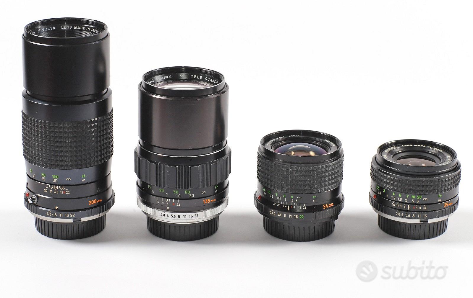 MINOLTA Obiettivi ROKKOR MC / MD - Fotografia In vendita a Lecce