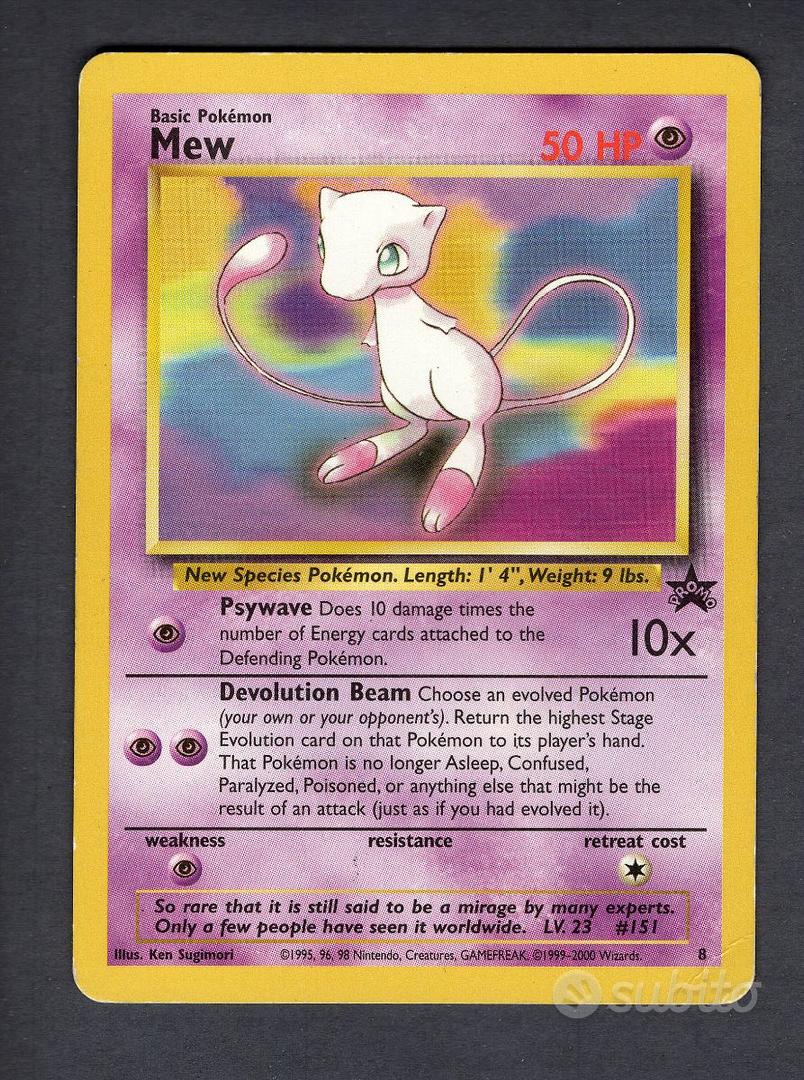 Carta Pokemon Mew Promo Collezionismo In Vendita A Milano