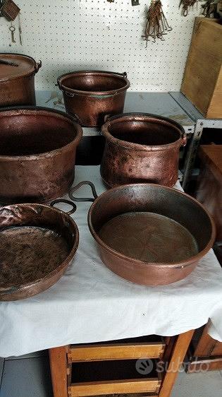 Antiche pentole rame - Collezionismo In vendita a Ascoli Piceno