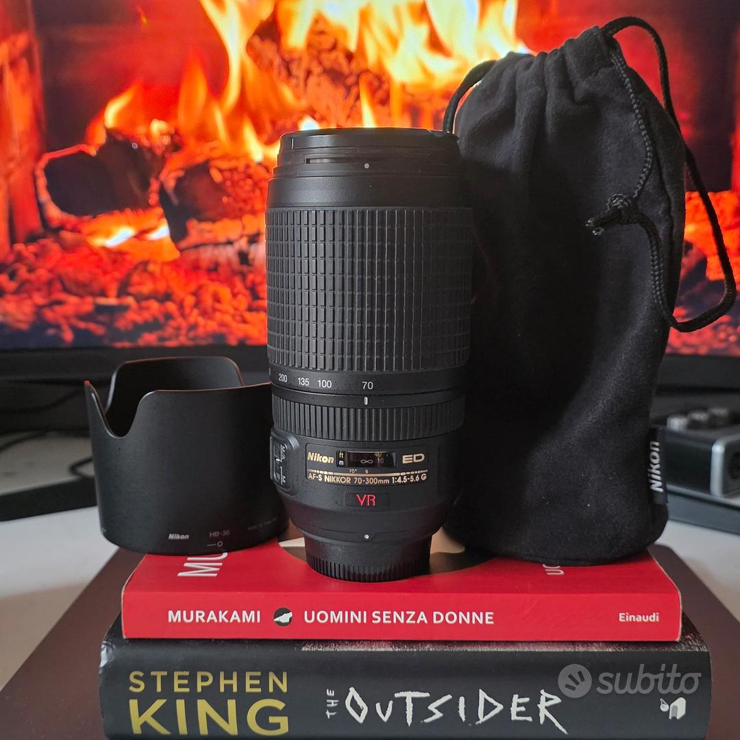 Obiettivo AF-S Nikkor 70-300mm ED VR f/4.5:5.6G - Fotografia In vendita a Roma