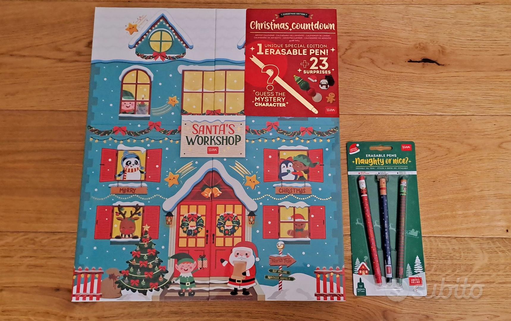 SET Calendario Avvento Legami + 3 penne natalizie - Collezionismo In ...