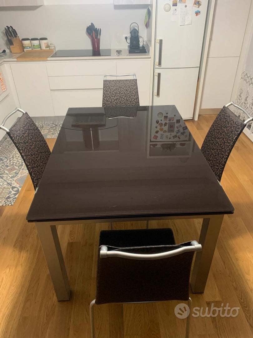 Tavolo CALLIGARIS Allungabile in Vetro + Sedie - Arredamento e ...