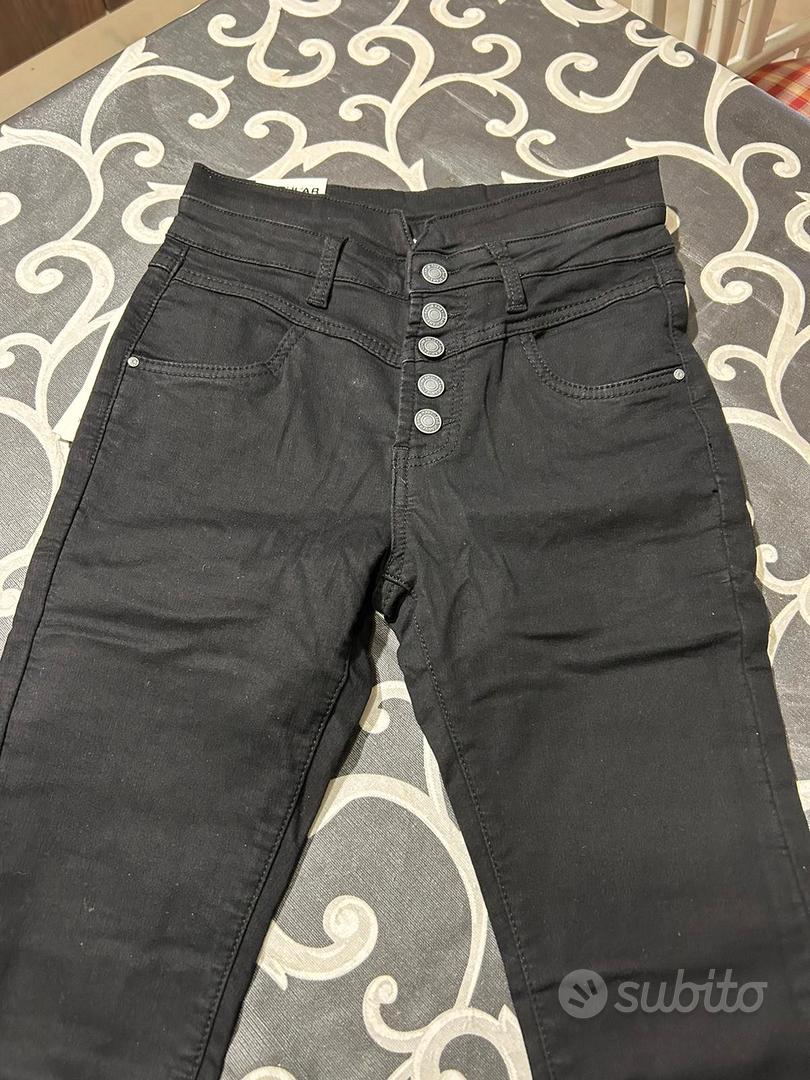 jeans nero elasticizzato a vita alta - Abbigliamento e Accessori In ...