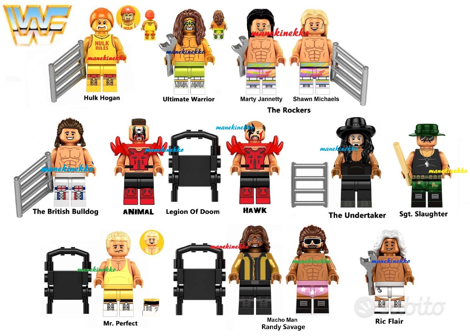 13 minifigure Wrestling WWF smackdown simil Lego - Tutto per i bambini ...