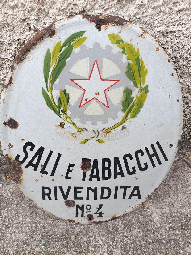 Tabella pubblicitaria Sale e Tabacchi - Collezionismo In vendita a Macerata