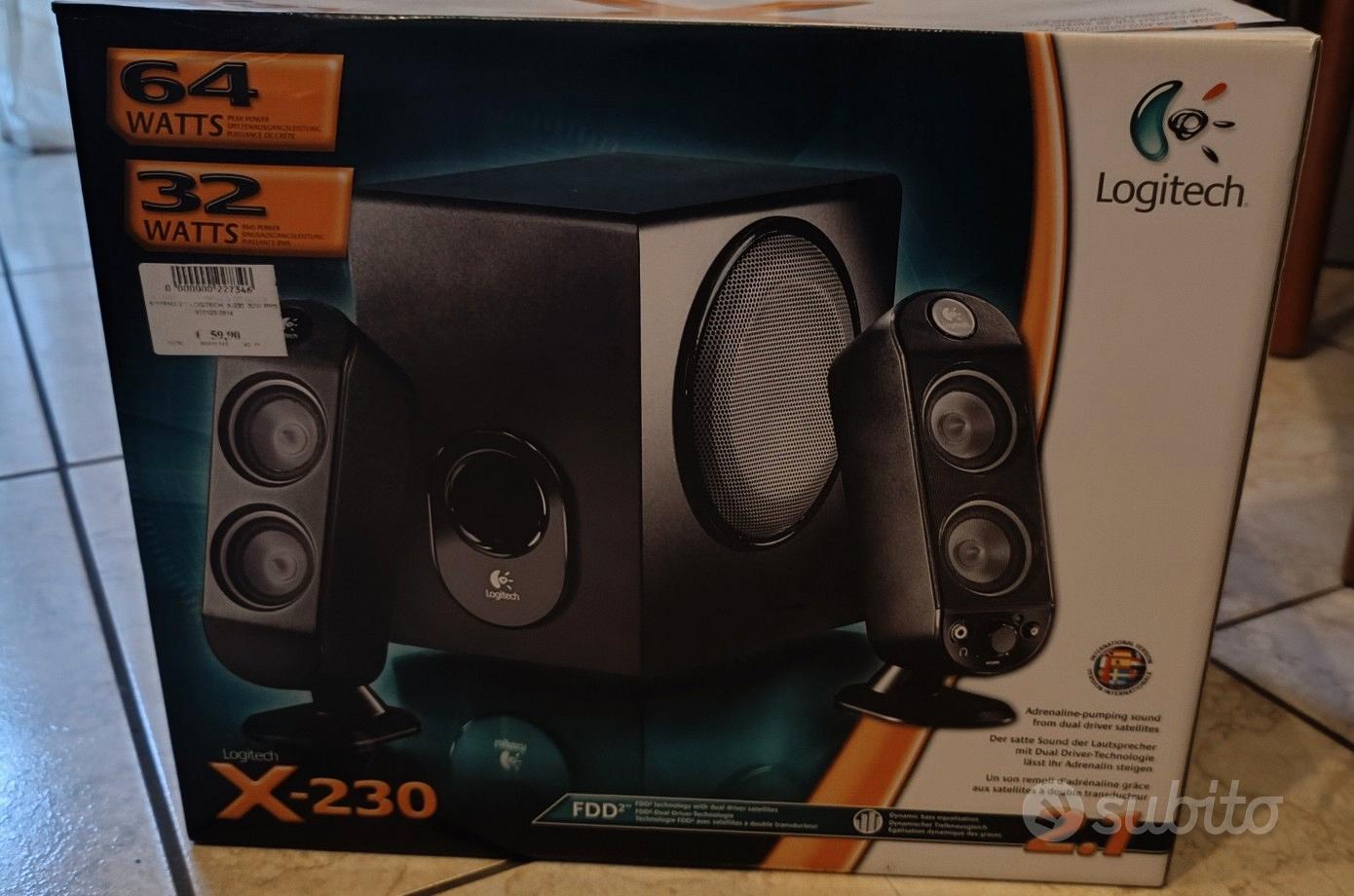 Logitech X-230 - casse + sub per PC,console,ecc. - Audio/Video In ...