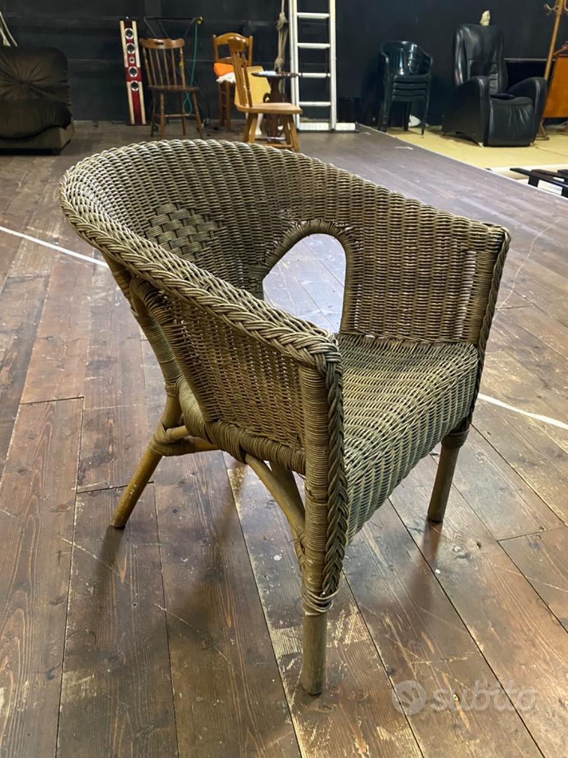 Sedia poltrona in vimini - Arredamento e Casalinghi In vendita a Roma