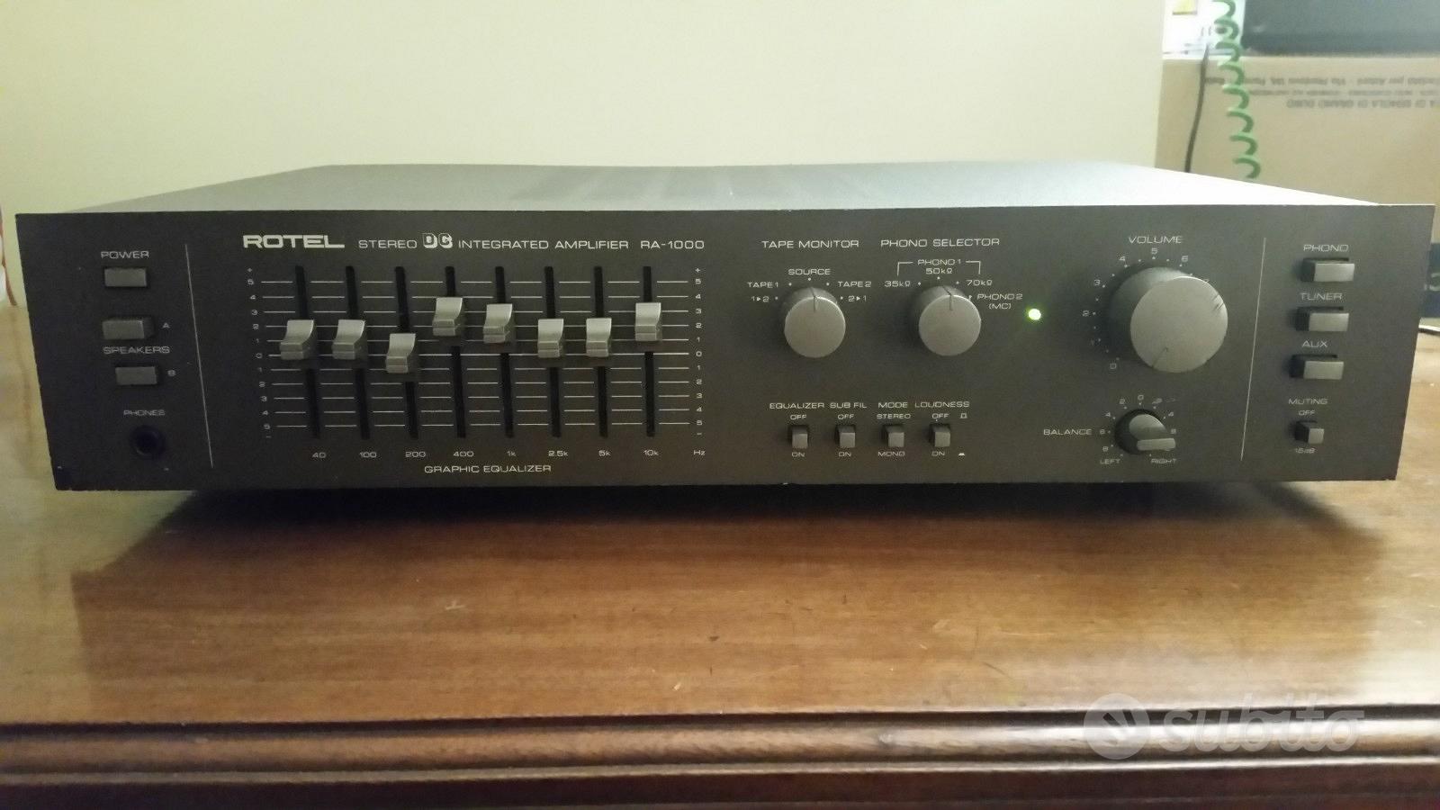 ROTEL RA 1000, amplificatore stereo VINTAGE - Audio/Video In vendita a ...