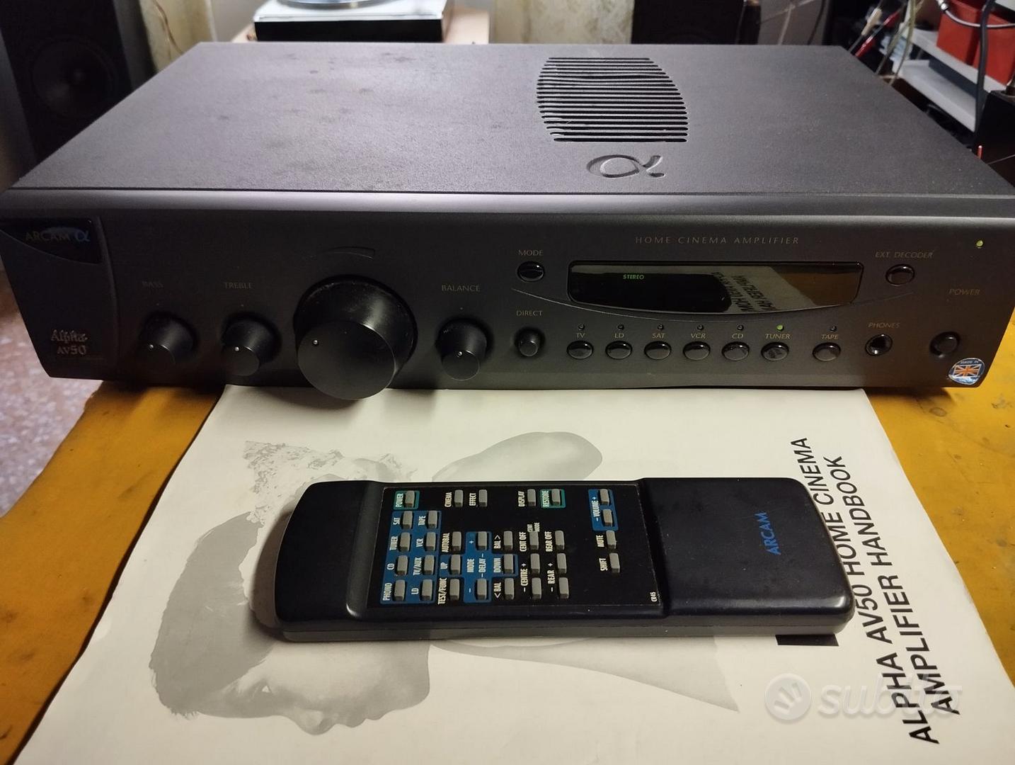 ARCAM ALPHA AV-50 AMPLIFICATORE HOME CINEMA 5.1 - Audio/Video In ...