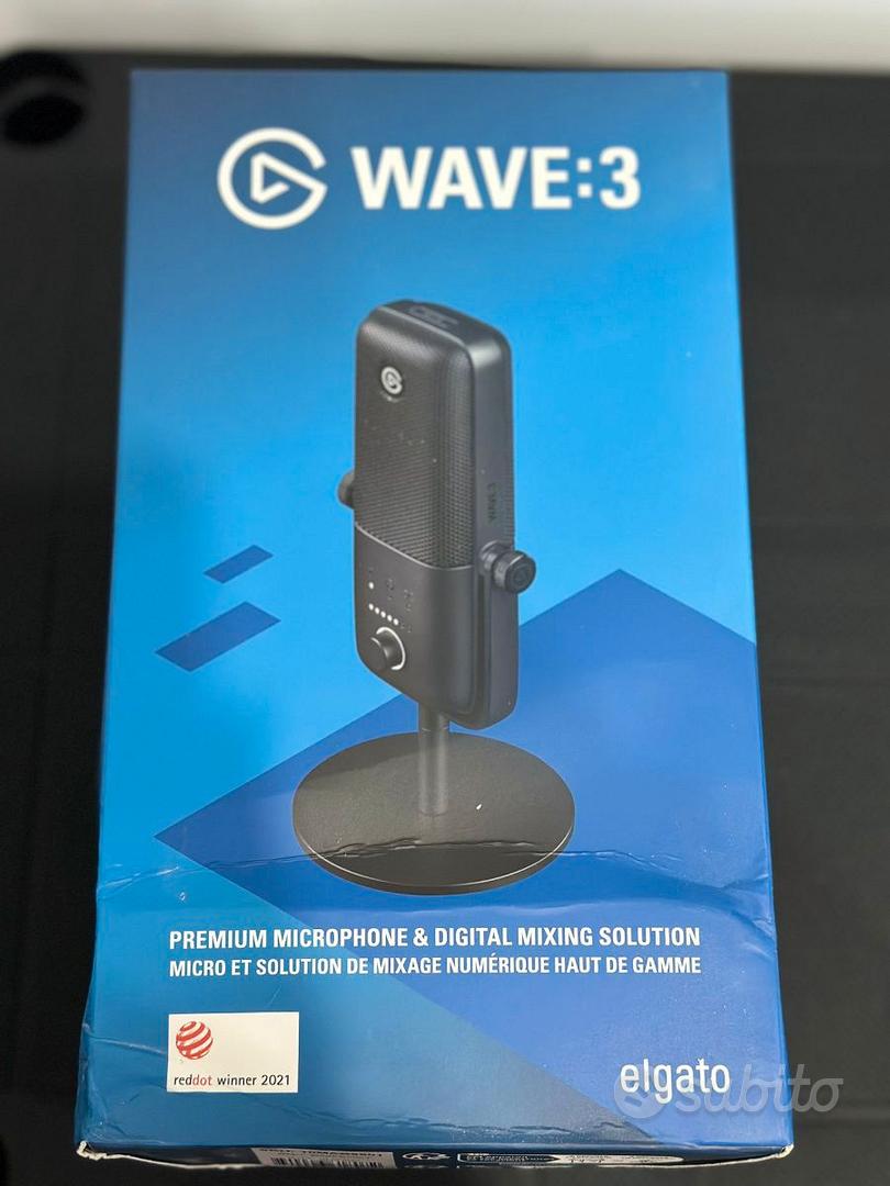 Elgato Wave 3 + Shock Mount + Pop Filter - Audio/Video In vendita a Napoli