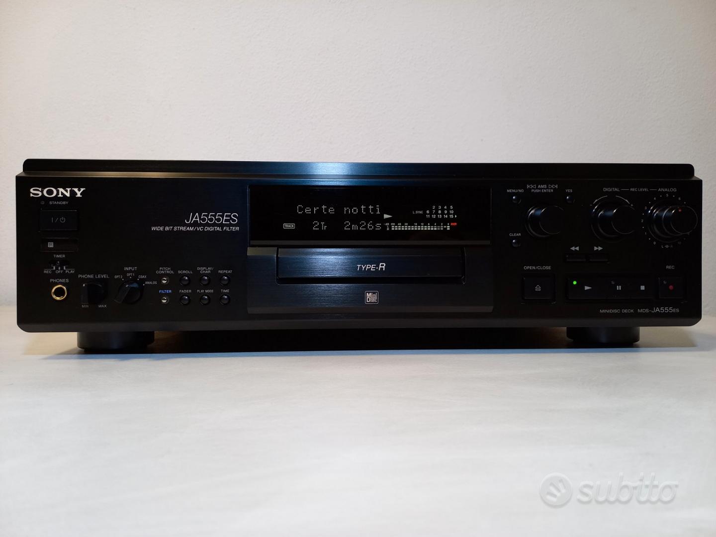 Sony Minidisc MDS-JA555 ES - Audio/Video In vendita a Milano