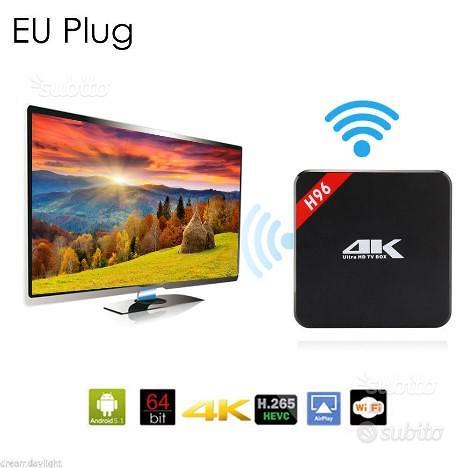 Tv box android h 96 4 core- 4k ucd - android 7.0- - Arredamento e ...