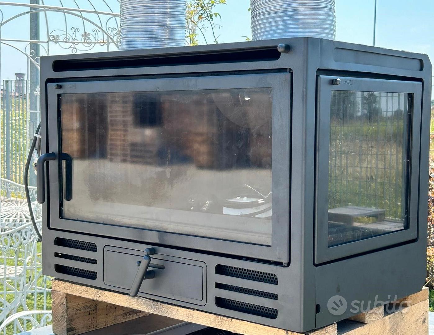 INSERTO CAMINO LEGNA ANGOLARE VENTILATO - Giardino e Fai da te In ...