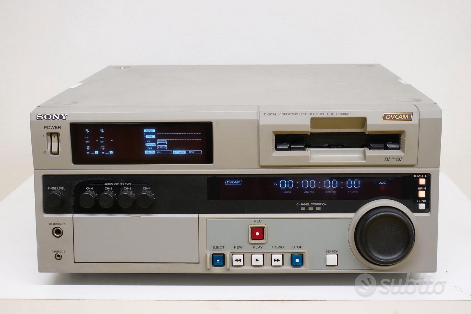 Videoregistratore professionale SONY DSR-1800AP - Audio/Video In ...
