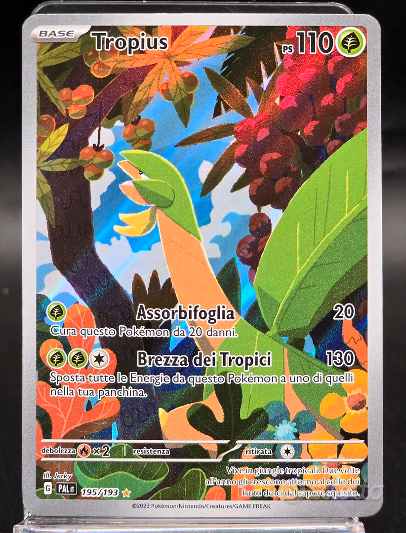 Pokemon Card Tropius Full Art 195/193 AR Evoluzio - Collezionismo In ...