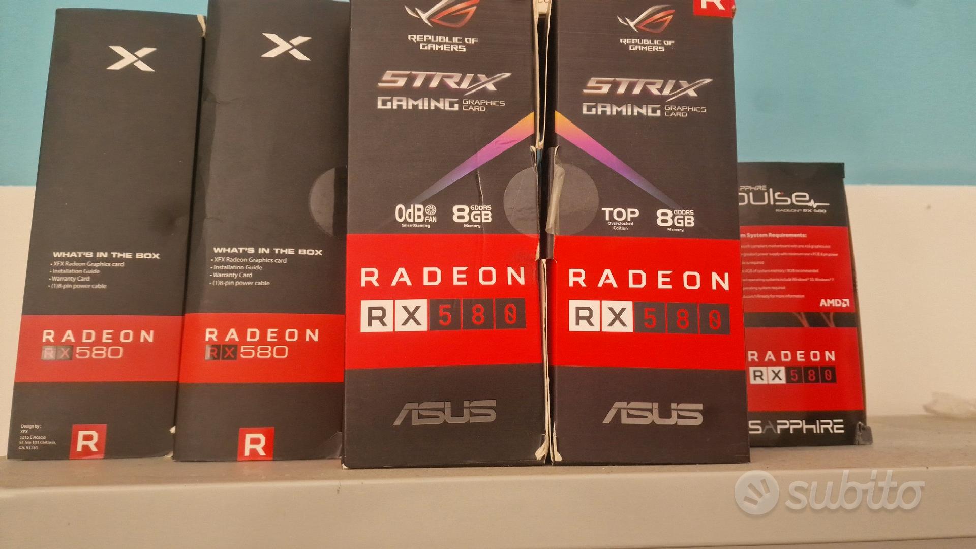 Mining Rig 8 GPU 6x RX 580 8gb 2- 6700 xt 12gb - Informatica In vendita ...