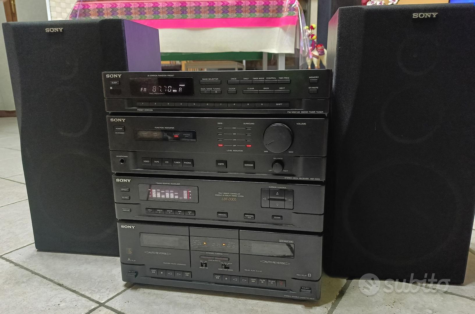 IMPIANTO STEREO SONY ANNI 90 - Audio/Video In vendita a Ancona