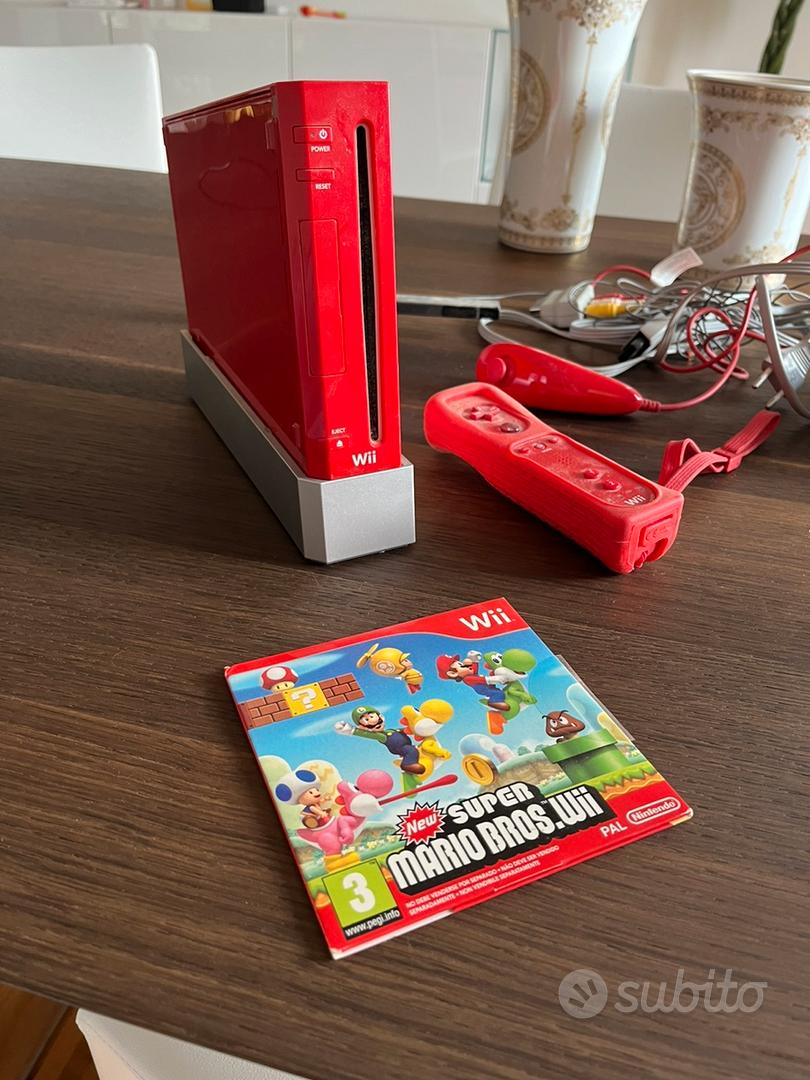 Nintendo Wii console RED Version+ Super Mario Bros - Console e ...