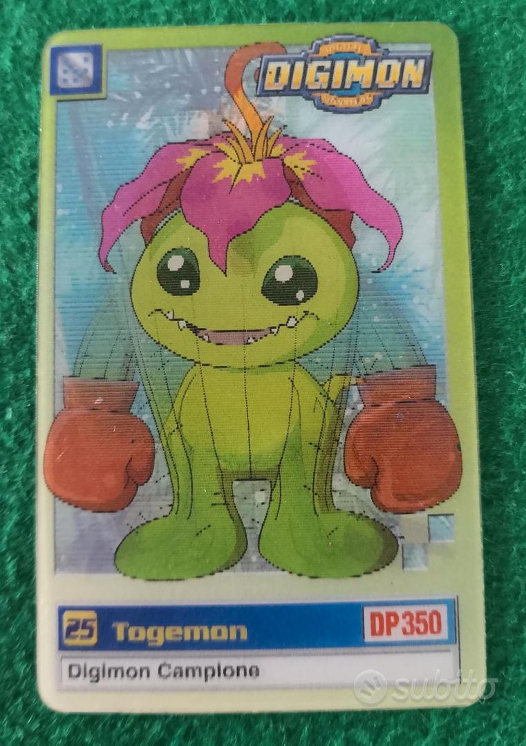 Carta Card Digimon Palmon/Togemon carta animata 3d - Collezionismo In ...