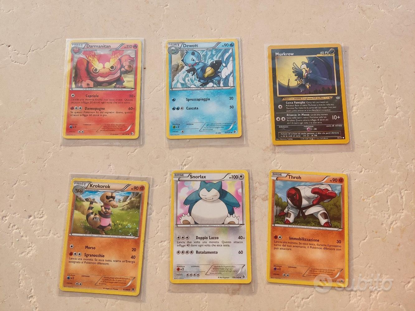 Lotto 6 Carte Pokémon Vintage 2 Collezionismo In Vendita A Verona