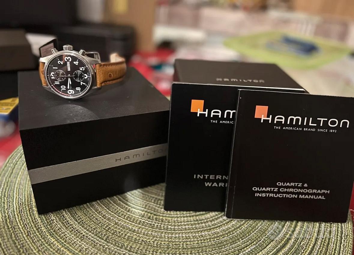 Cronografo Hamilton automatico acciaio - Abbigliamento e Accessori In ...