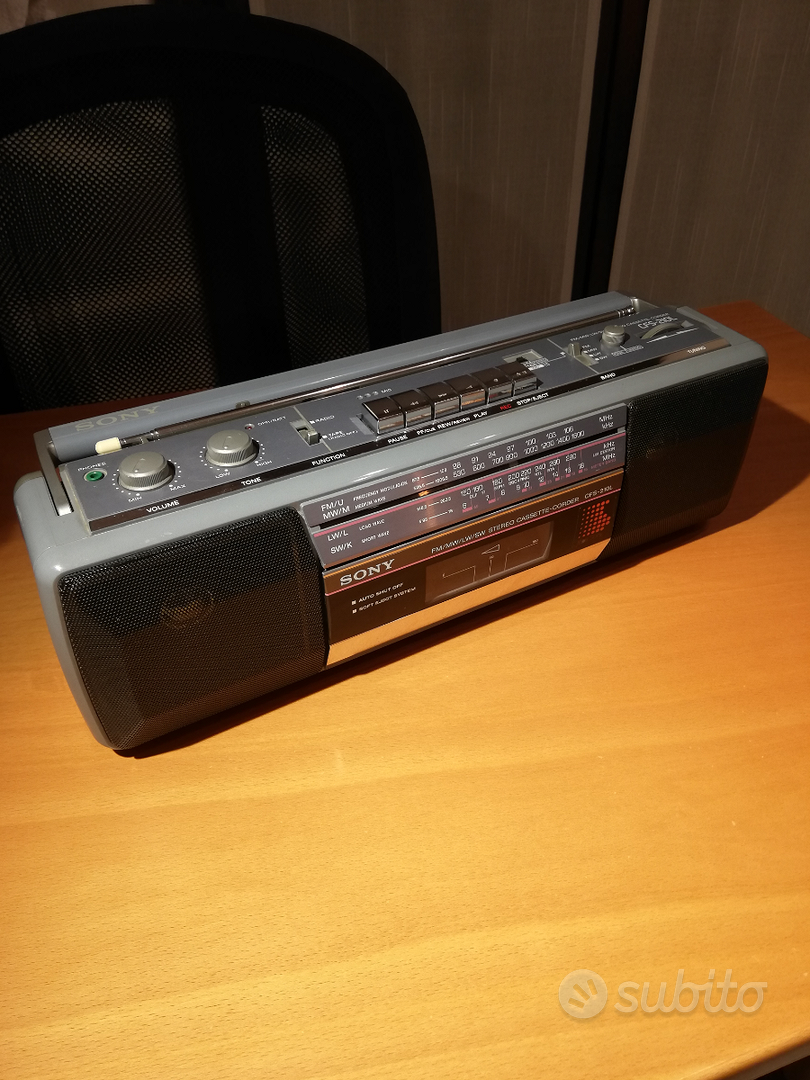 Sony FM/MW/LW/SW Stereo Cassette-Corder CFS-210L - Audio/Video In ...