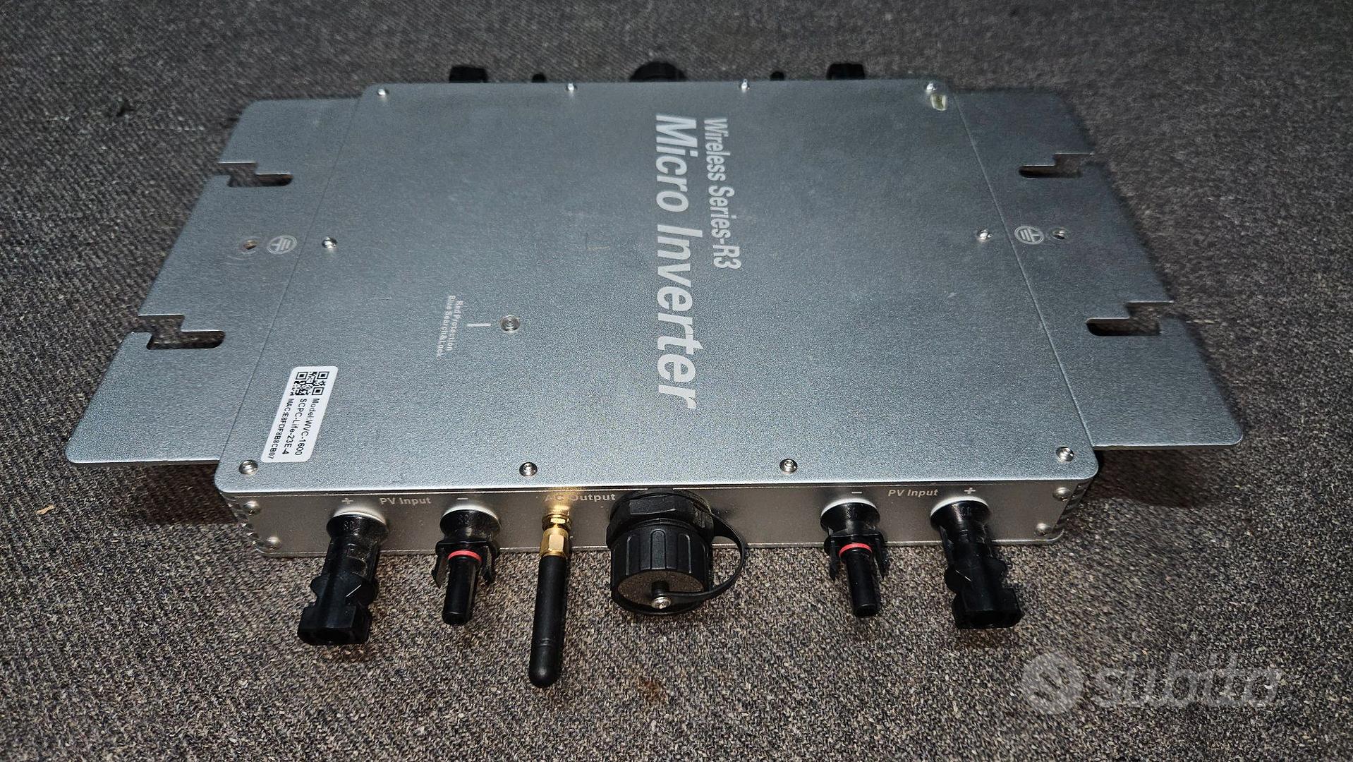 Microinverter Solare WVC-1600 DC22/V60V WiFi +cavo - Giardino e Fai da ...