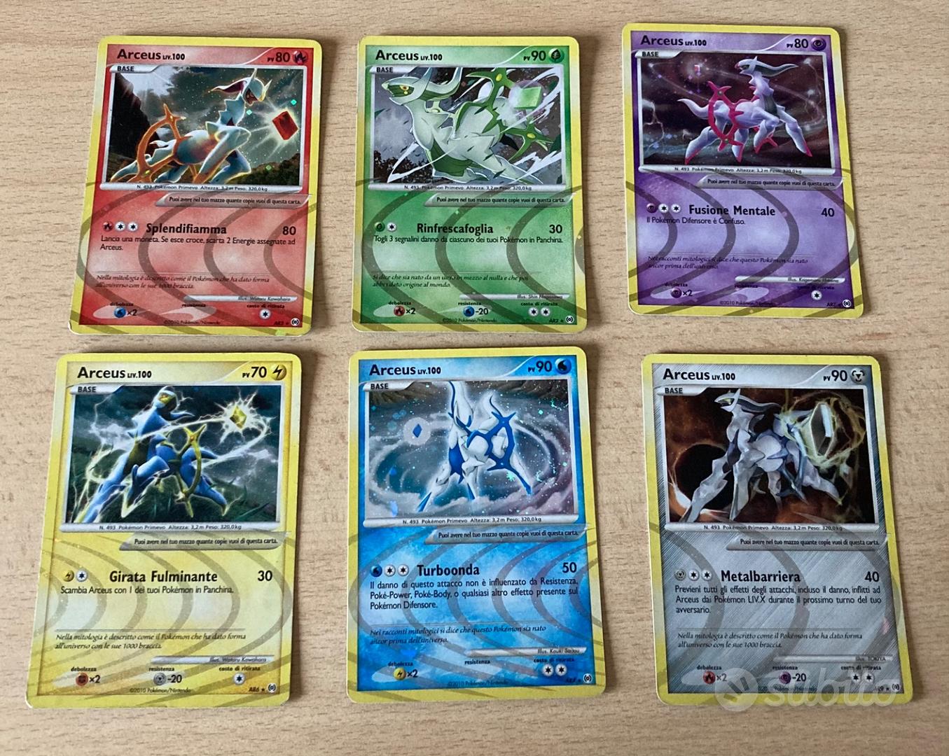 Carte pokemon Arceus X livello 100 - Collezionismo In vendita a Monza e ...