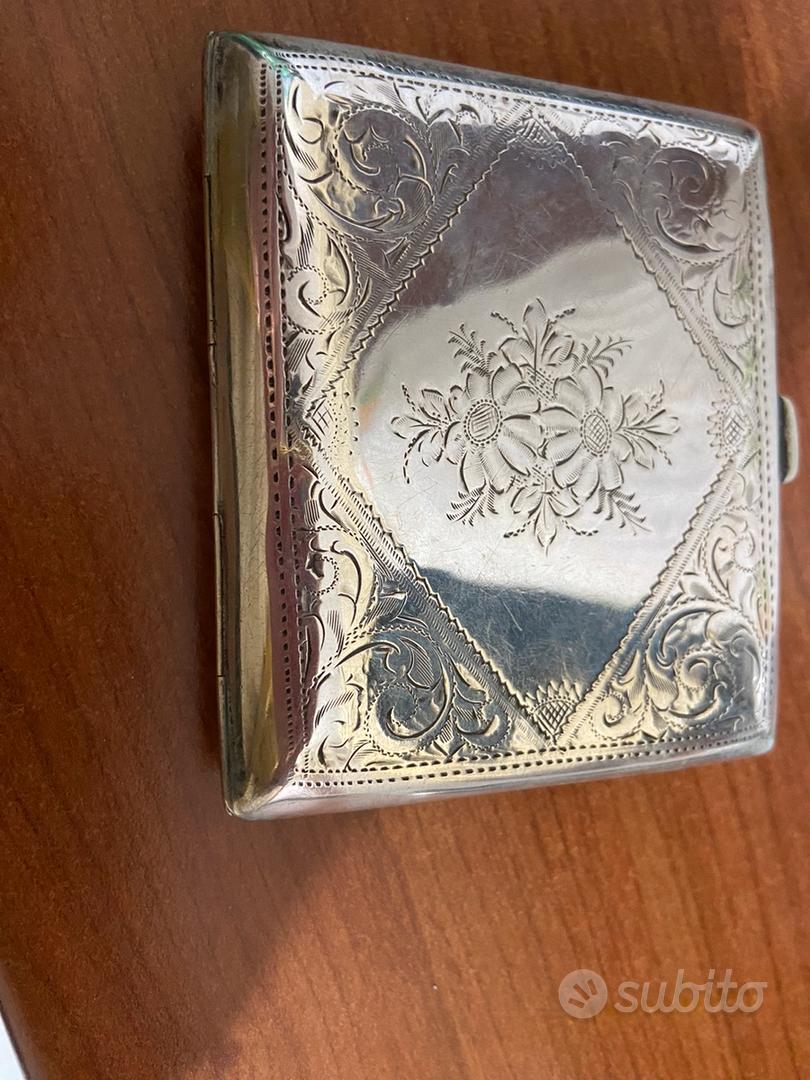 Portasigarette in argento - Collezionismo In vendita a Alessandria