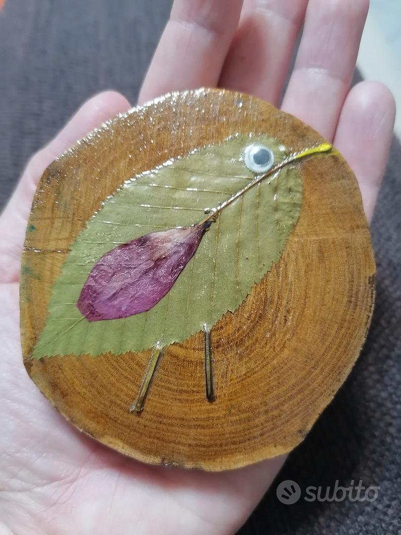 Calamita di legno disegno foglie - Giardino e Fai da te In vendita a Modena