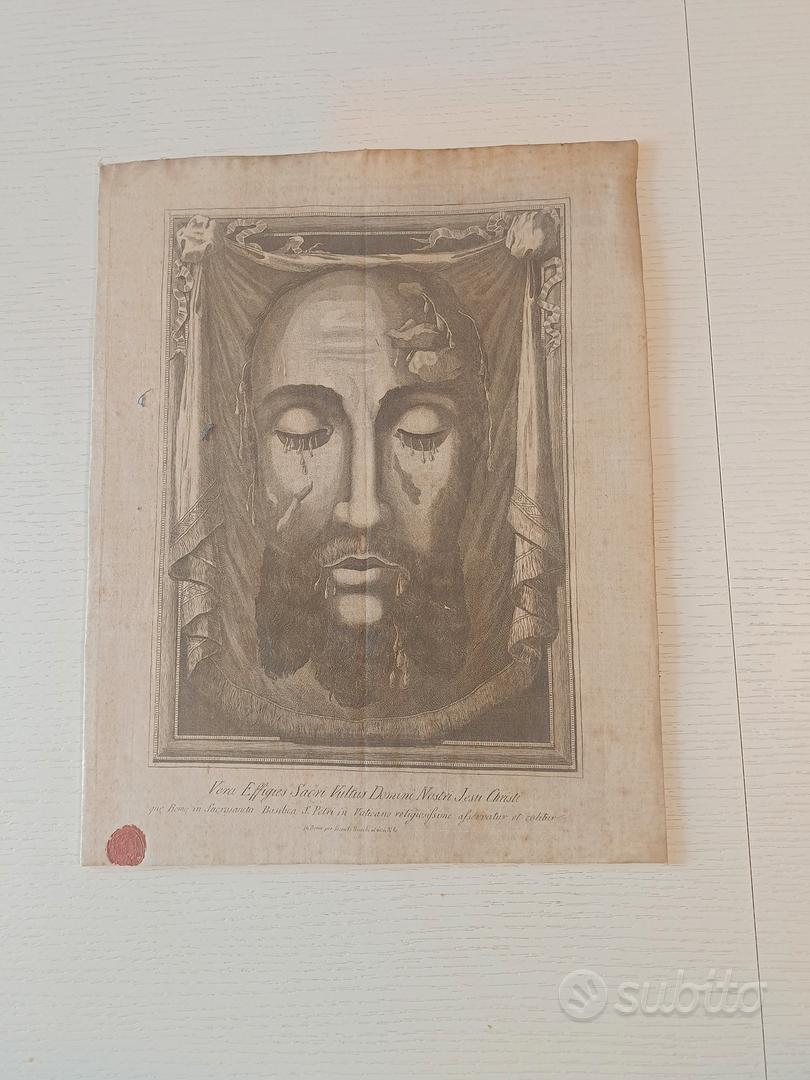 antica reliquia velo di veronica 11 gennaio 1845 - Collezionismo In ...
