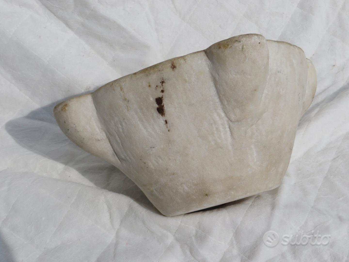 Antico Mortaio in marmo ligure per il pesto - Arredamento e Casalinghi ...