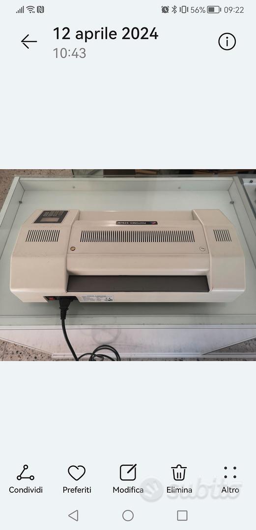 Plastificatrice A4 e A3 Photonex - Informatica In vendita a Como