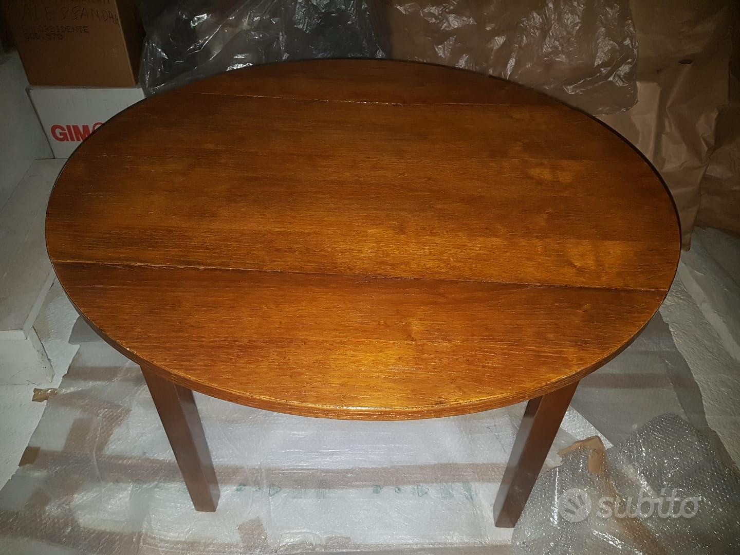 Tavolo rotondo legno massello richiudibile - Arredamento e Casalinghi ... Tavolo rotondo legno massello richiudibile - Arredamento e Casalinghi ...