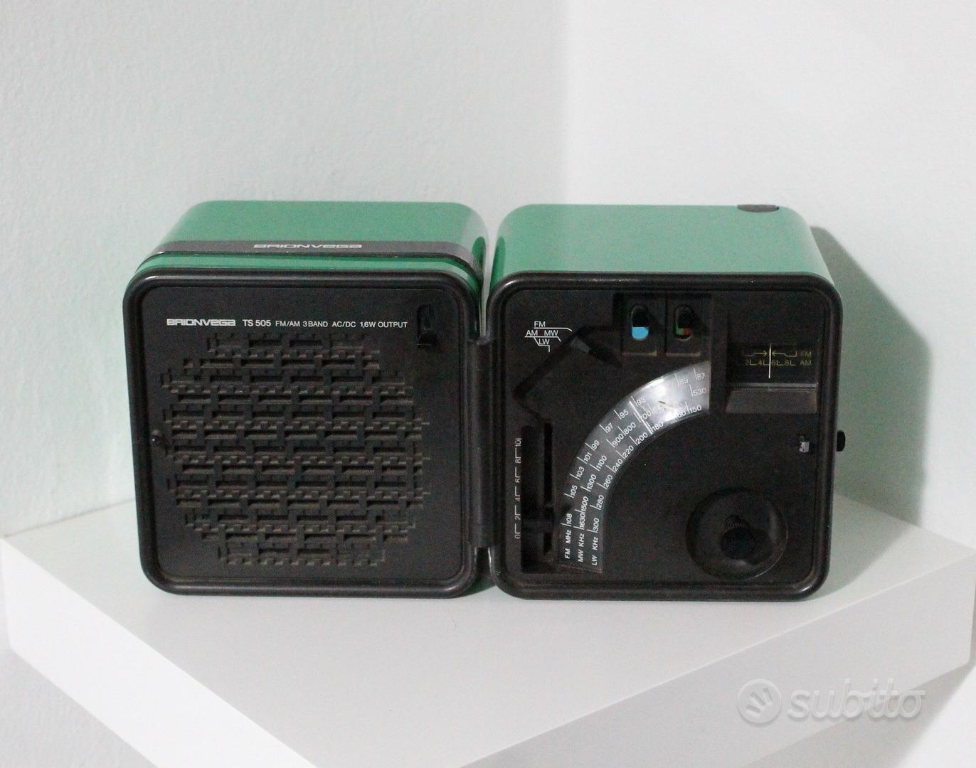 Brionvega TS505 Radio Cubo Verde Arredamento - Audio/Video In vendita a ...