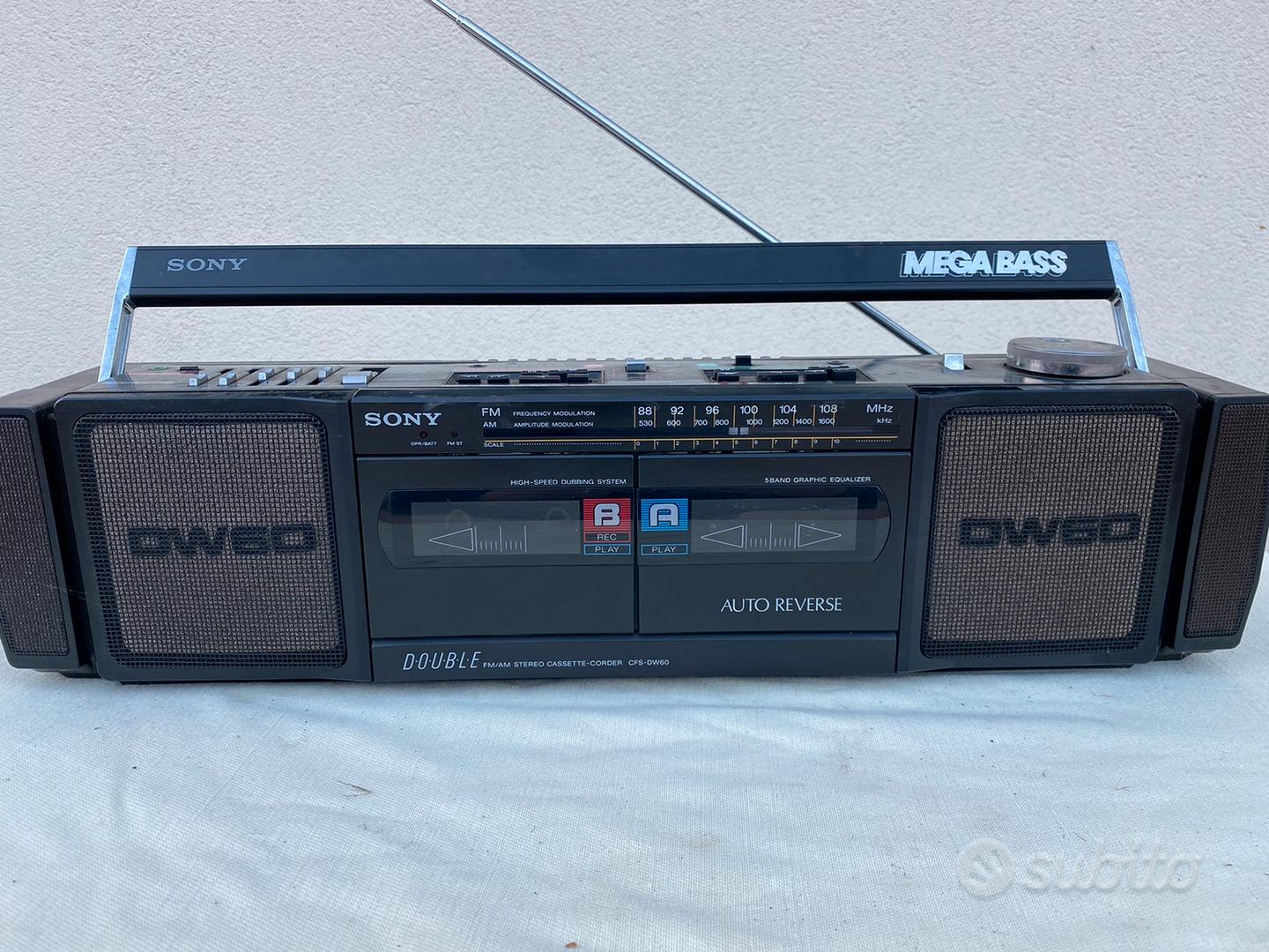Boombox Sony stereo cassette anni 80 vintage - Elettrodomestici In ...