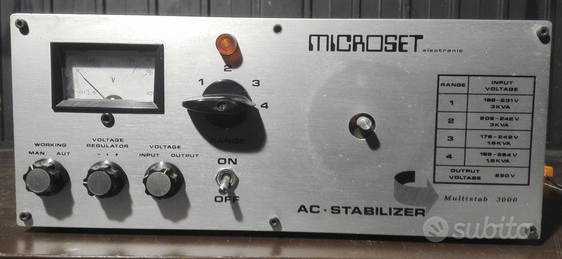 Stabilizzatore Microset - Audio/Video In vendita a Prato