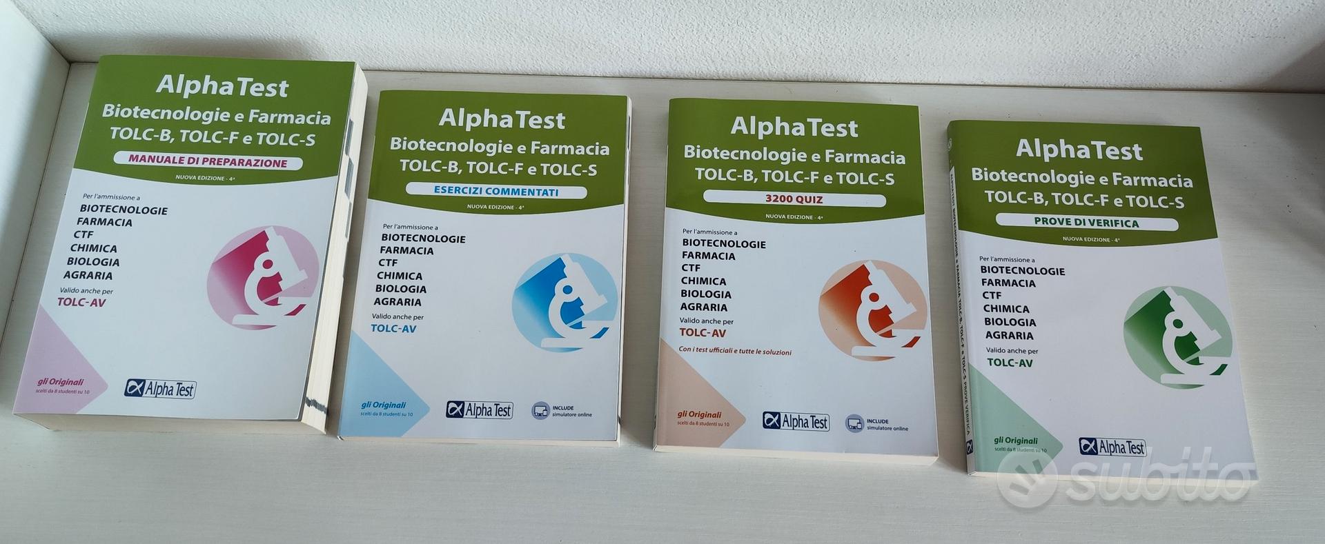 Alpha Test Kit completo – TOLC-B , TOLC-S e TOLC-F - Libri e Riviste In ...