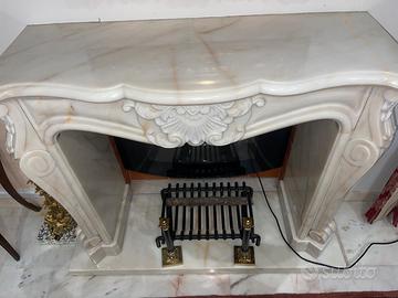 CORNICE CAMINO IN MARMO ROSA DI PORTOGALLO CREMA - Arredamento e ...