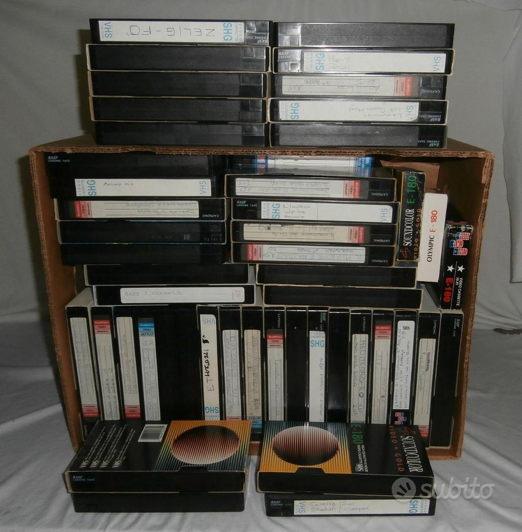 lotto stock 50 videocassette vhs usate - Audio/Video In vendita a ...