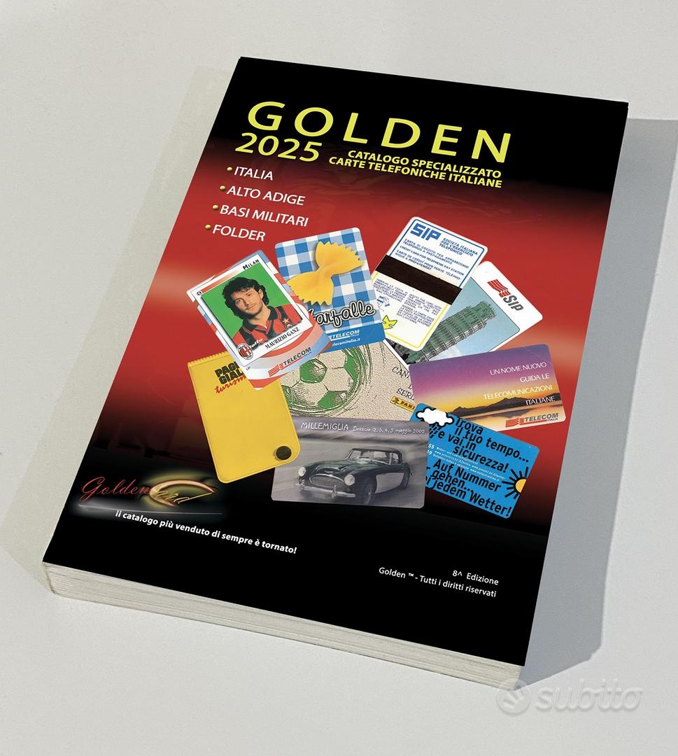 Catalogo schede telefoniche - Golden 2025 - Collezionismo In vendita a Milano
