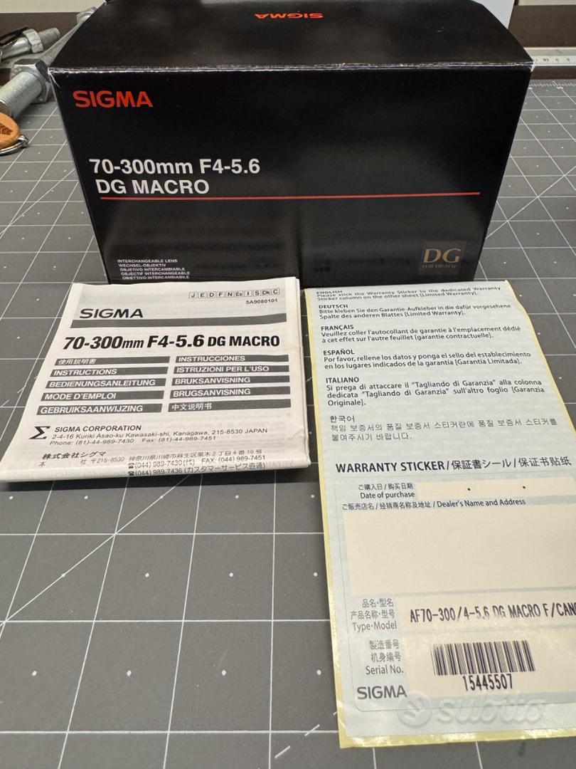 sigma 70-300 f4-5,6 - Fotografia In vendita a Modena